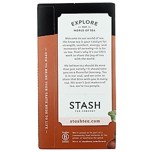 Stash Decaf Chocolate Hazelnut Black Tea, 18 count, 1pack