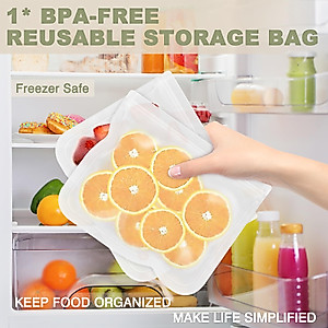 KUBYA Lunch Box for Women, Lunch Bag for Women Men Adult Simple Reusable Lunchbox Insulated Lunchbag Large Capacity Lunch Boxes Cute Cooler, with Food Storage Bags for Work, Office or Picnic (Beige)