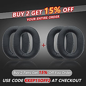 Krone Kalpasmos Replacement Ear Pads for Sony MDR-RF995R, Compatible with Sony WHRF400R WH-RF400R MDR-RF995RK MDR-RF895RK Headphone, Soft Leather Foam Ear Cushions for Sony Headphone