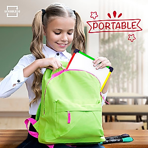 ScribbleDo Magnetic Dry Erase Board for Kids Whiteboard 9”x12” Includes White Board for Kids Writing Learning & Drawing Art Educational Kids Toy