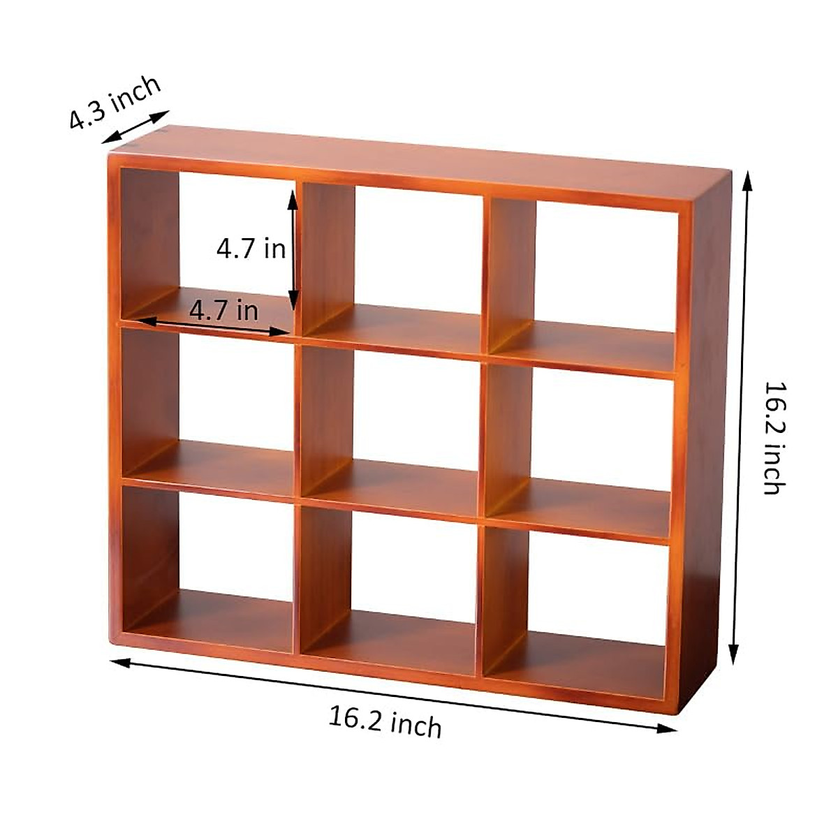 JCNART Shadow Box Display Shelf, Large Wood Hanging Display Shelf Floating Shelf Display Cabinet, Wall Mounted or Freestanding Farmhouse Decor Organizers and Storage Display Case