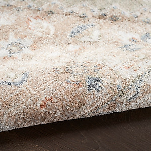 Nourison Astra Machine Washable Bohemian Sage Multi 5'3" x 7' Area -Rug, Easy -Cleaning, Non Shedding, Bed Room, Living Room, Dining Room, Kitchen (5x7)