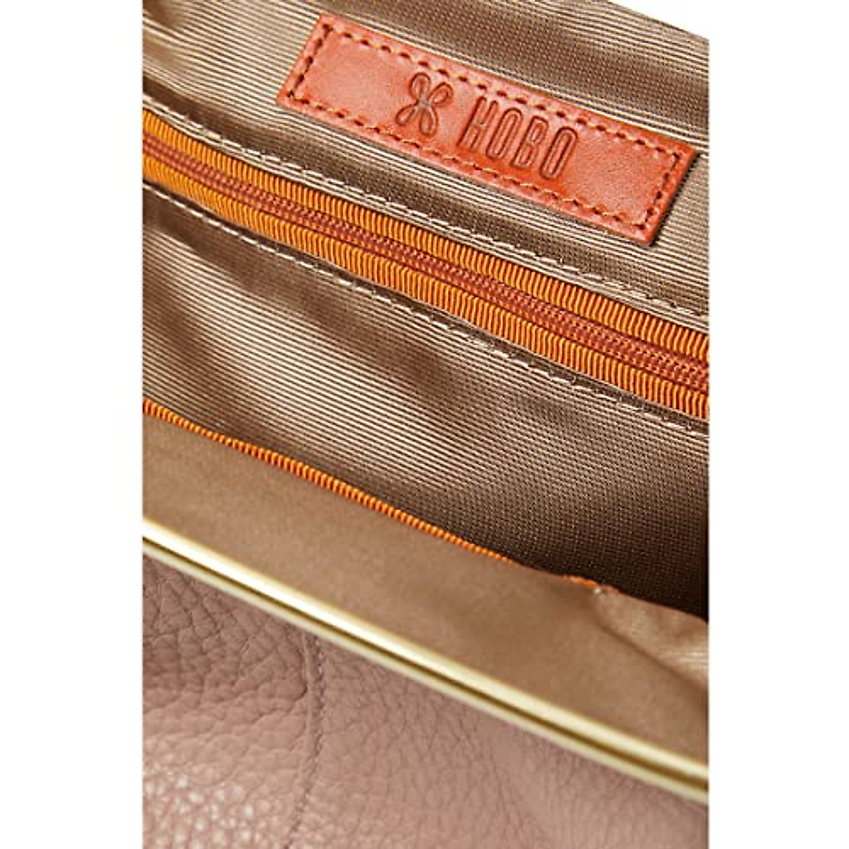 HOBO Lana Small Clutch For Women - Detachable Round Mirror With Push Clip Top Closure, Chic and Stylish Travel ClutchLotus One Size One Size