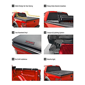 MaxMate Soft Roll-up Truck Bed Tonneau Cover Compatible with 1988-2006 Chevy Silverado GMC Sierra 1500 2500 3500HD; 2007 Classic | Fleetside 6'6" (78") Bed | TCC169009