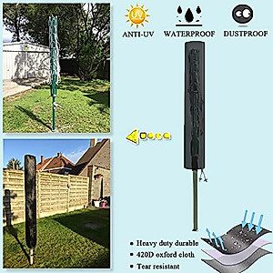 Becony Rotary Dryer Clotheslines Cover Umbrella Drying Line Rack Protective Waterproof 420D