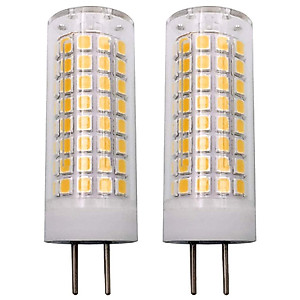 ZHENMING GY6.35 G6.35 LED Bulb 7W AC 110V-130V (Cannot be Used at Low Voltage 12V) Warm White 3000K Dimmable 65W Halogen Bulbs Equivalent, 2-Pack