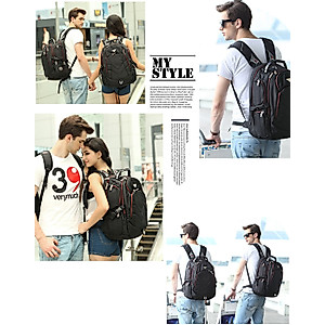 FreeBiz 19 Inch Laptop Backpack Bag, 55L Travel Bag Knapsack Rucksack Hiking School Bookbag