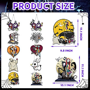 Nightmare Birthday Party Door Sign Banner, Nightmare Party Cutouts Banners Door Hanging Porch Birthday Party Supplies for Halloween Party Indoor Outdoor Decorations