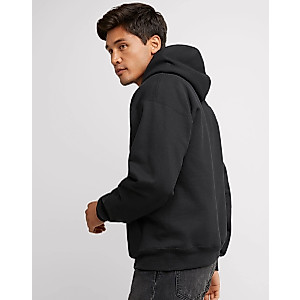 Hanes mens Ultimate Cotton Heavyweight Pullover Hoodie athletic sweatshirts, Navy, Large US