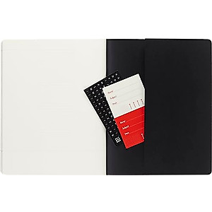 Moleskine Cahier Journal, Soft Cover, XXL (8.5" x 11") Subject Cahier, Black/Kraft Brown, 160 Pages (Set of 2)