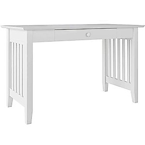 AFI Mission Desk with Drawer White