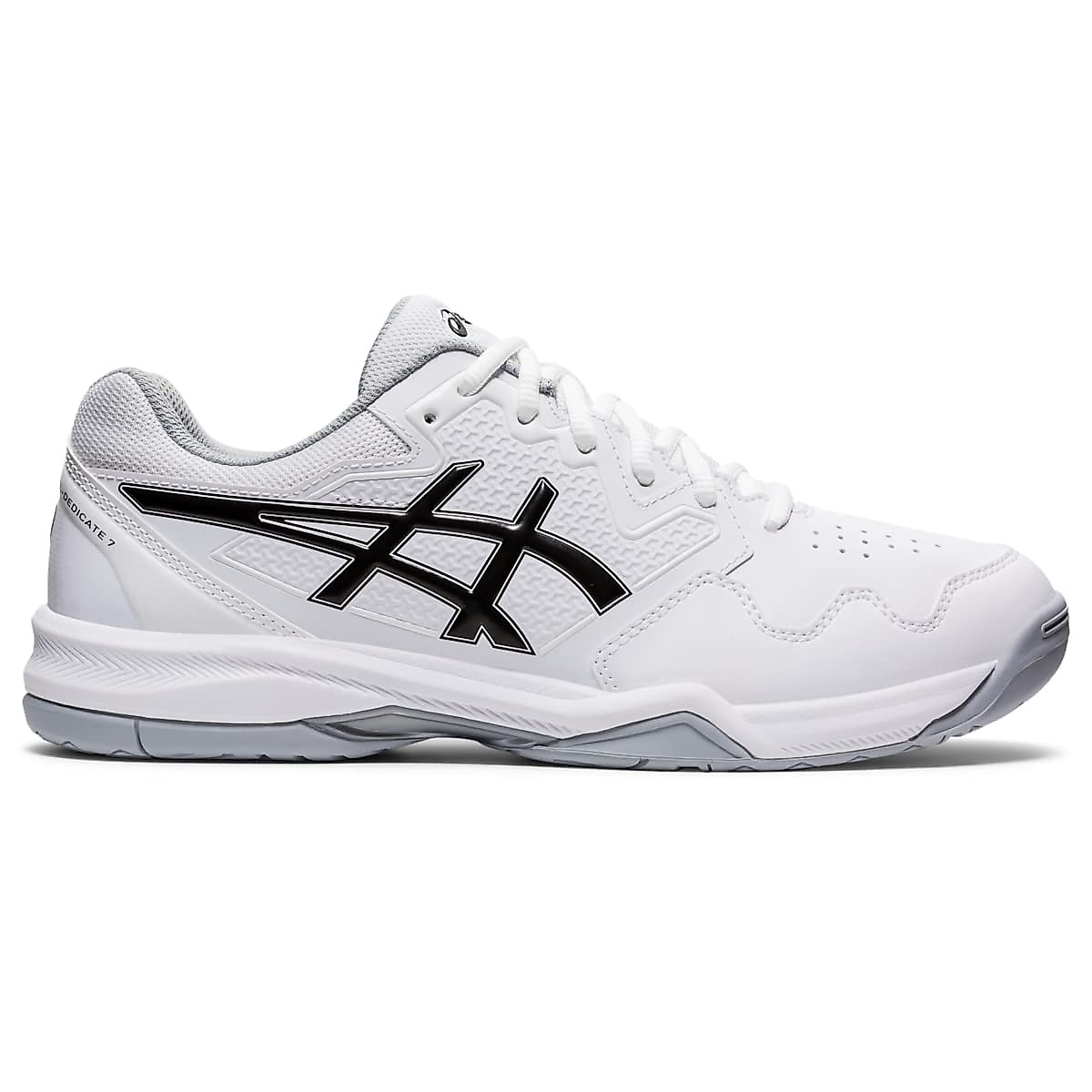 ASICS Men's Gel-Dedicate 7 Tennis Shoes, 11, White/Black