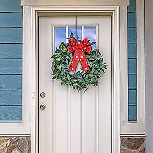 Wiaxin 26 Yards 4th of July Ribbon Patriotic Wired Edge Ribbon Patriotic Stars Stripes Ribbon for Independent Day Decor Hair Bows Wrapping Sewing