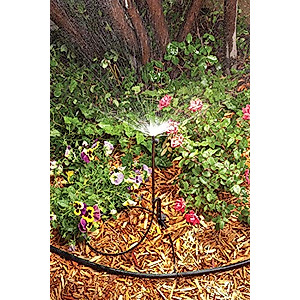 Rain Bird LNDDRIPKIT Drip Irrigation Landscape/Garden Watering Kit with Drippers, Micro-Bubblers, Micro-Sprays