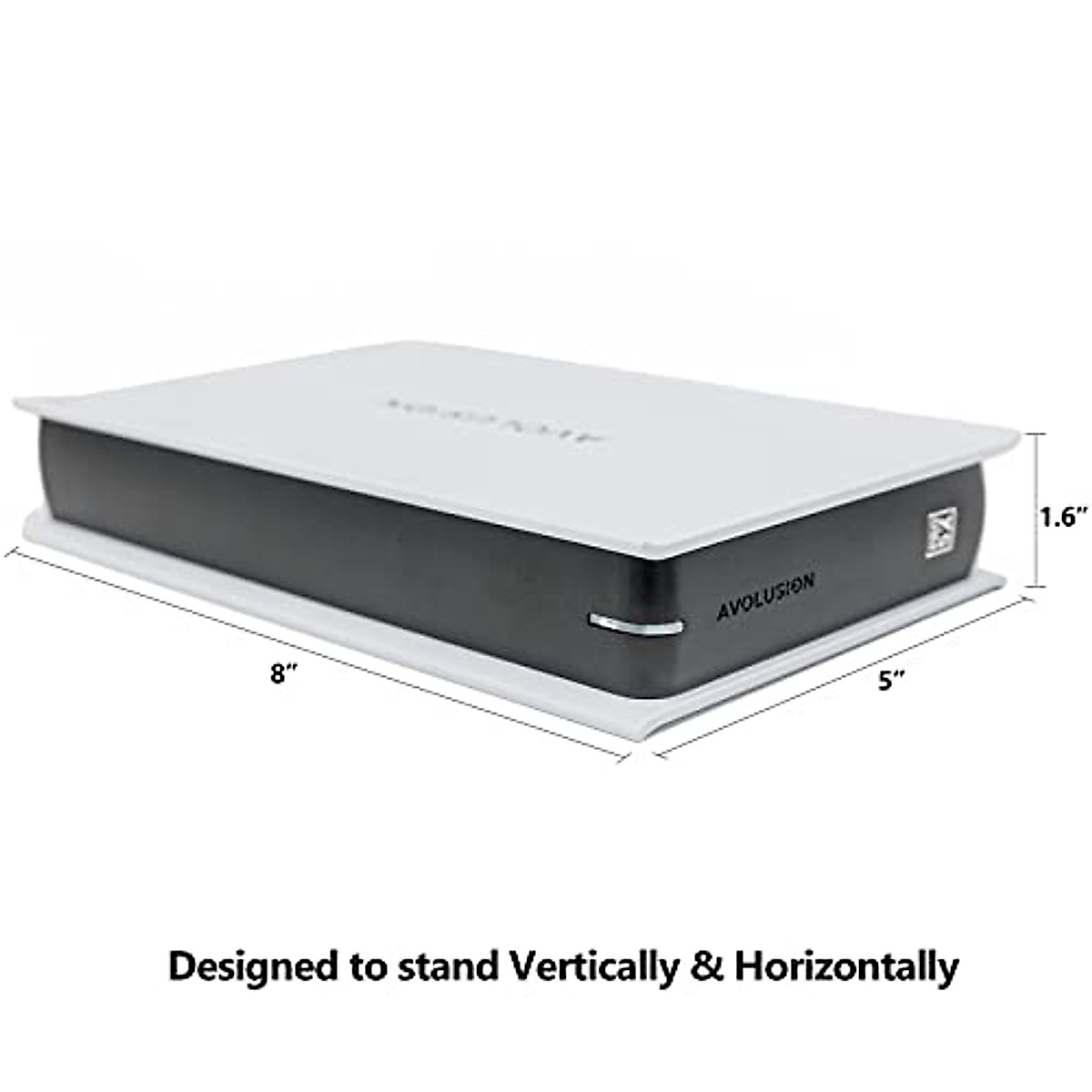 Avolusion PRO-5X Series 3TB USB 3.0 External Gaming Hard Drive for PS5 Game Console (White) - 2 Year Warranty