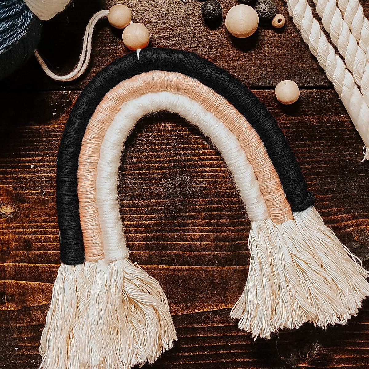 Black Natural Cotton Craft String - Ohtomber 328 Feet 2MM Bakers Twine for DIY Crafts and Gift Wrapping