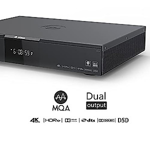 zidoo UHD3000 4K Media Player, Smart HDR Android TV Box | Internal DAC and Xmos | MQA Hardware decoding | Dual HDMI Output Ports | Dual Power Supply | USB DAC in and XLR Output
