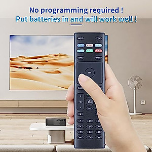 XRT136 Replace Remote Control fit for VIZIO Smart TV D50x-G9 D65x-G4 D55x-G1 D40f-G9 D43f-F1 D70-F3 V505-G9 D32h-F1 D24h-G9 E70-F3 D43-F1 V705-G3 P75-F1 D55x-G1 V405-G9 E75-F2 D32f-F1 D24f-F1