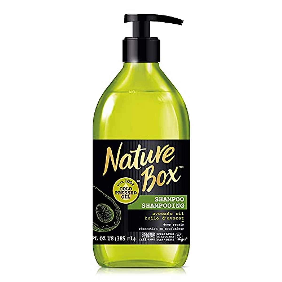 Nature Box Conditioner - for Deep Hair Repair, with 100% Cold Pressed Avocado Oil, 13 Ounce