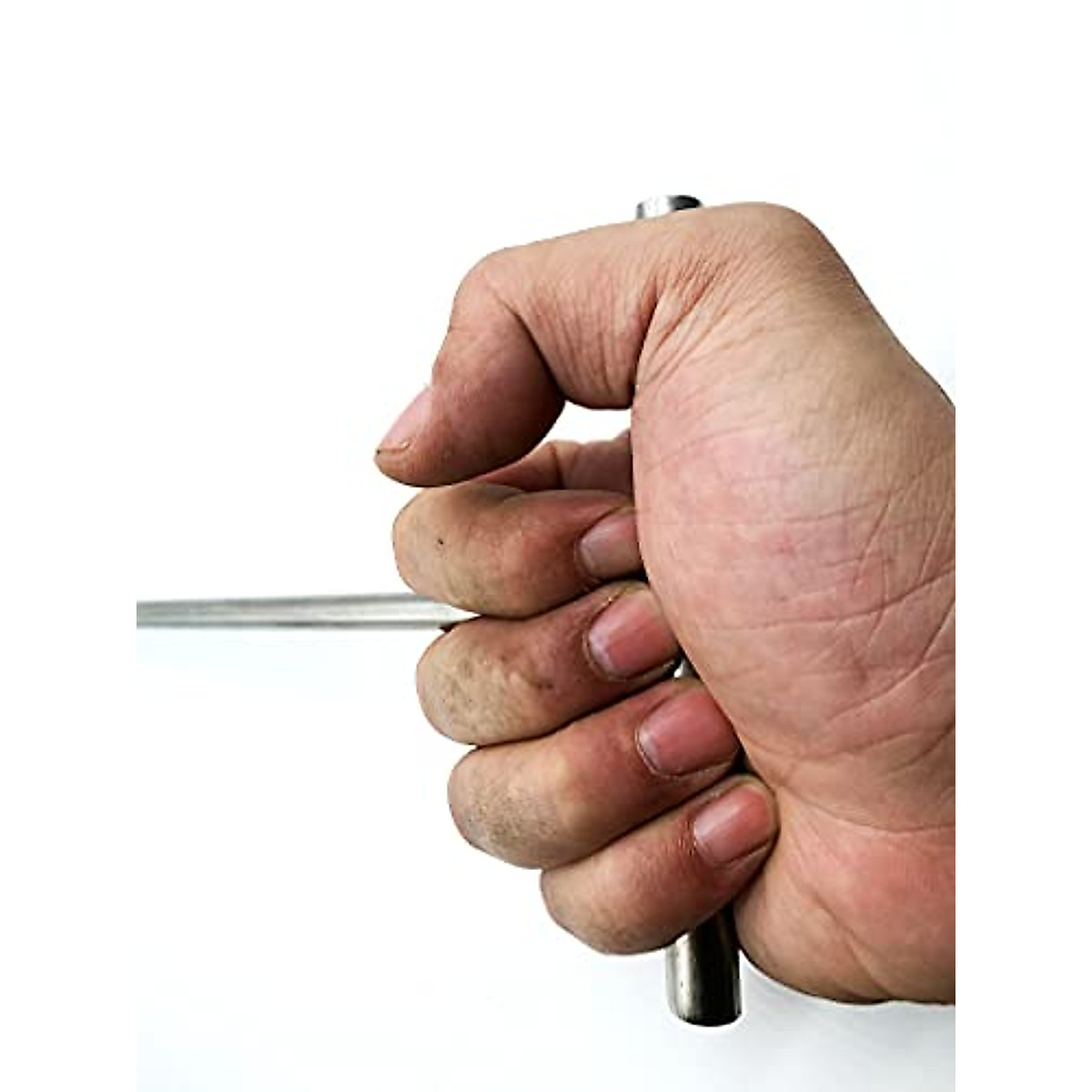 Yountiger 15" Heavy-Duty 304 Stainless Steel Meat Boning Hook T Hook Pull Hook Llift Hooks Stainless Steel Handle 1 Pack