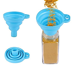 CUCUMI 18pcs Spice Jars with Labels, 4oz Empty Square Spice Bottles with Shaker Lids, Black Airtight Metal Caps, Collapsible Funnel, Chalk Pen, Seasoning Containers for Spice Rack, Drawer, Cabinet