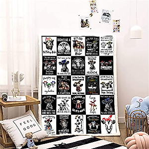 Cow Print Blanket Cow Decor Queen Size Bedding Throw Blanket for Girl Women Christmas Valentine's Birthday Gifts,Fall Winter Warm Soft Sherpa Thick Throw Blanket for Bed Sofa Office