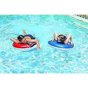 Poolmaster Racing Saucers Inflatable Swimming Pool Float Game (Pack of 2)