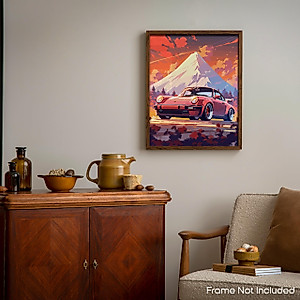 Inspirational Wall Art Co. - Performance | 2023 Porsche 911 - Car Posters for Boys Room - Car Wall Decor - Car Room Decor - Car Posters for Men | 11x14 Inches Unframed