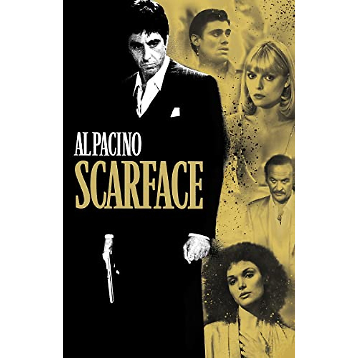 Scarface Vintage 1983 Poster Reprint - Gangster Movie Poster Print (11x17 Inches)
