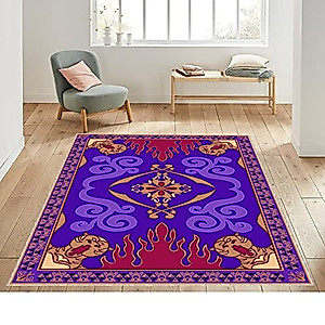 Aladdin Rug, Aladdin, Magic Carpet, Fantastic Rug, Living Room Rug, Kids Room Rug, Ethnic Rug, Minimalist,Custom Rug, Floor Rug, Area Rug p387 (1.6x1.9 feet-50x60cm), 1.6x1.9 feet-50x60cm(MatSize)