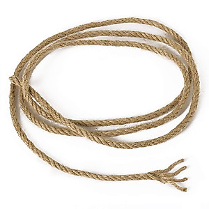 Tenn Well 5mm Jute Rope, 100 Feet 4Ply Twisted Heavy Duty and Thick Twine Rope for Gardening, Crafting, Packing, Bundling and Home Decor