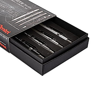 Pentel Sharp Limited Edition, Graphite Gray Box Set (0.3, 0.5, 0.7, 0.9mm) (P200GRBXSET)
