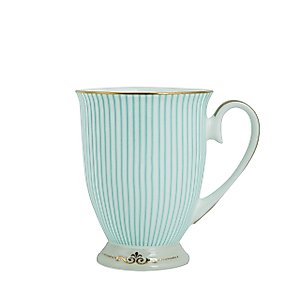 ENJOHOS Tea Cups and Saucers Royal Vintage Porcelain Bone China Coffee Mug/Tea Cup/Gift Ideas (Royal Blue Stripe)