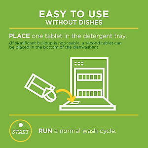 Affresh Dishwasher Cleaner, Helps Remove Limescale and Odor-Causing Residue, 6 Tablets
