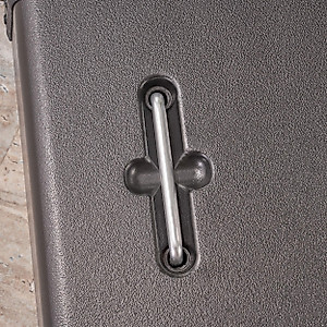 Christopher Knight Home Larissa Outdoor 119lb Concrete Square Umbrella Base with Stainless Steel Collar, Black