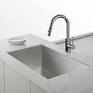 Kraus KPF-2620CH Oletto Single Lever Pull Down Kitchen Faucet, 16 Inch, Chrome (Pack of 4)