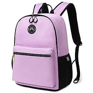 Lohol Lightweight & Casual Daypacks for Men, Women & Students, Perfect Daily Backpack for School, Work, and Travel (Light Purple)