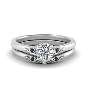 Jewelryonclick East West Delicate Wedding Ring sterling silver Natural Black Onyx Round shape Black color Petite Engagement Rings pave setting. in Size 9 Handcraft Chakra Healing