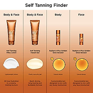 Clarins Self Tanning Tinted Gel | Self Tanner For Face and Body | Natural, Long-Lasting, Streak-Free, Buildable, Instant Tan* | Non-Staining and Fast Absorbing | Contains Glycerin | 4.2 Ounces