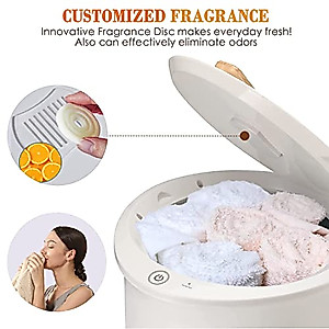 Keenray Bucket Towel Warmers, Luxury Towel Warmer, Large Towel Warmer for Bathroom, Auto Shut Off, Fits Up to Two 40"X70" Oversized Towels, Bathrobes, Blankets, PJ's and More, White, CL1