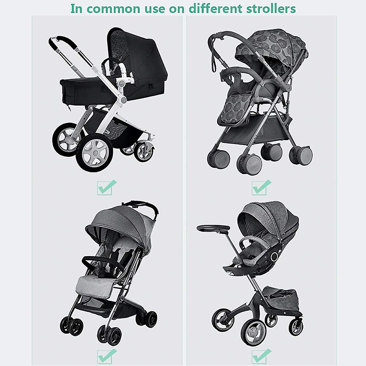 QT Lab -Stroller Hook, Stroller Hooks for Diaper Bags, Stroller Hook Large, Stroller Bag Clips, Stroller Hooks for Hanging, Stroller Straps, Hook for Mommy Stroller, Stroller Hanger, 2 pack Heavy Duty