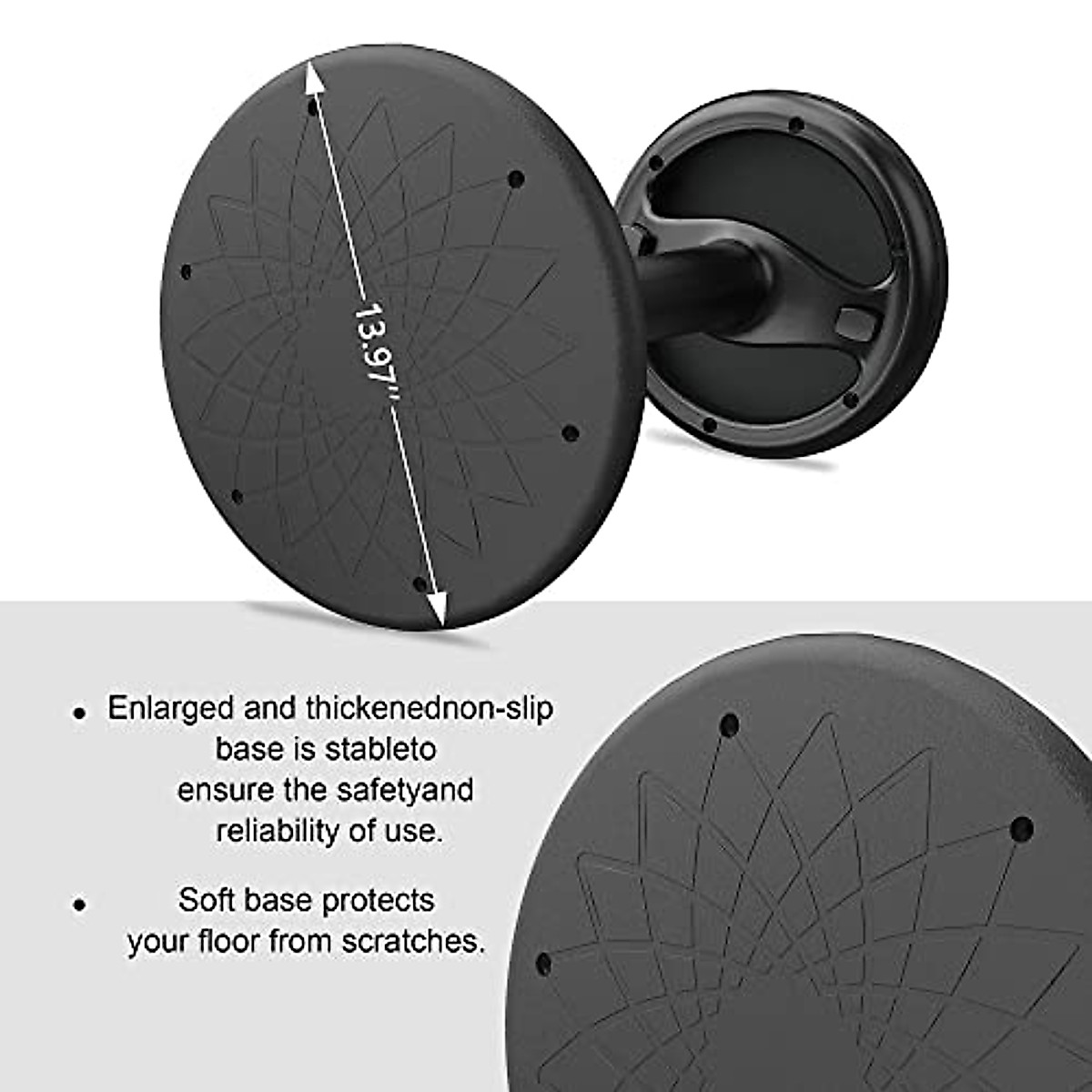 Ergooffile Standing Desk Chair with 360-Degree Standing Desk Chair with Memory Foam Seat Cushion, Lightweight & Flexible, Fully Assembled