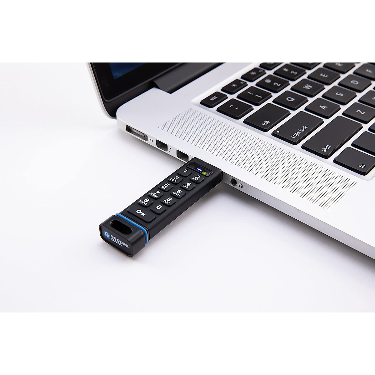 SecureData 8GB SecureUSB KP Encrypted Flash Drive with KeyPad Pin Authentication
