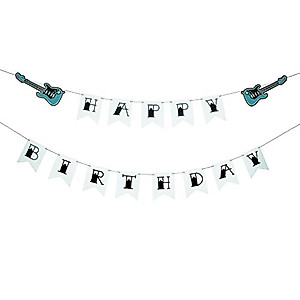 All Things Rockabilly Classic Guitar Style Happy Birthday Banner