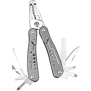 Performance Tool W86506 13-in-1 Electrician Multi-Tool (Wire Strippers, Long Nose Pilers, Wire Cutters and more) Strip & Cut 10 to 18 AWG Solid Wire