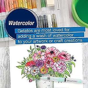 Faber-Castell Gelatos Original Gift Set - 28 Colors - Multi-Purpose Art Color Sticks Set, 34 Piece Gift Set