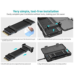 ineo M.2 NVMe (PCIe) SSD Tool-Free Enclosure to USB 3.2 Gen 2 Type C [C2575 M2 NVMe]