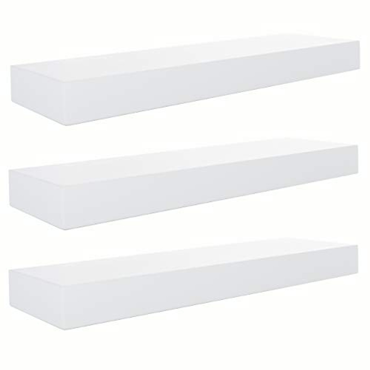 kieragrace FN00293-8MC Modern Floating-Shelves, Pack of 3, White