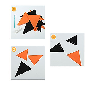 Halloween Pennants Banners, JmYo Durable and Reusable with 20pcs Pennants Flags Party Decoration, 20ft