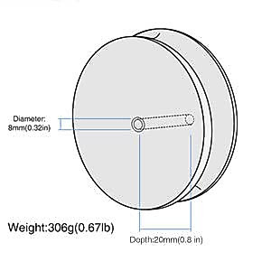 Record Weight Stabilizer by FEMELI,Turntable Weight Clamps-Low Profile to Fits Under Dust Cover of Turntable Vinyl Disc LP Record Player (Black)